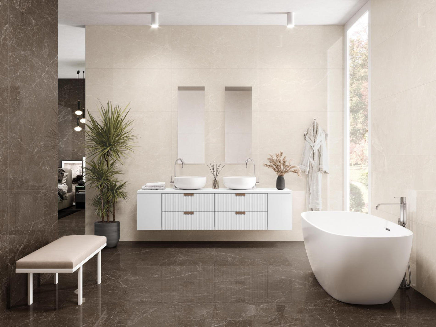 Porcelain Ceramic Tile - MURANO Collection available in 1 size, 2 colo ...